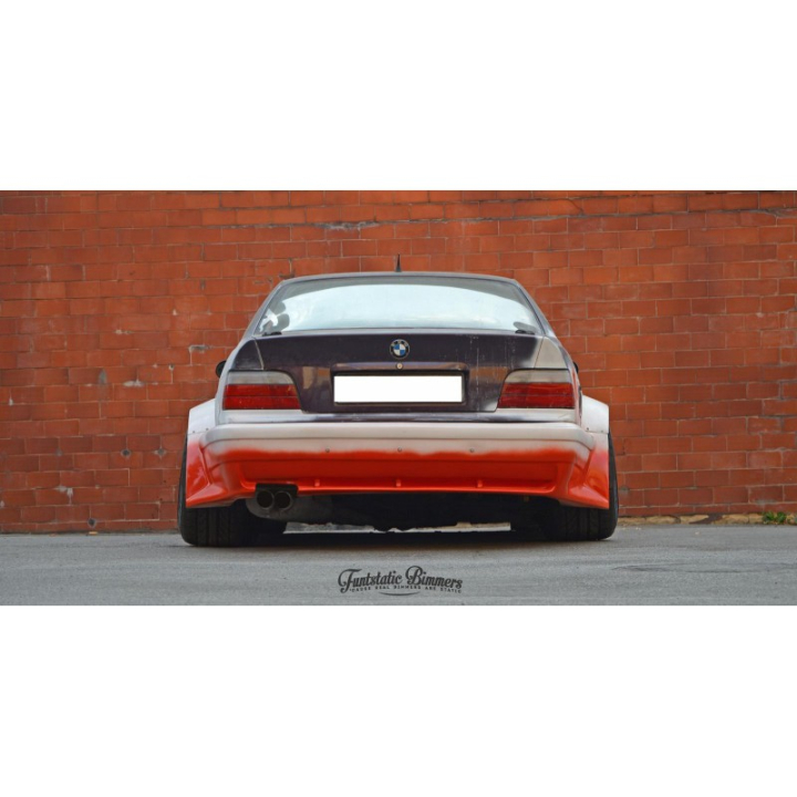 BMW E36 90-00 "GTR" +100mm Bakstötfångare Abmax | DDESIGN
