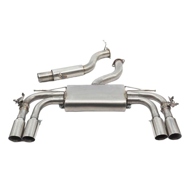 Audi S3 (8V) (5-dörrars) Quattro 13- Catback Sportavgassystem Med Ventiler (Ljuddämpat) Cobra Sport