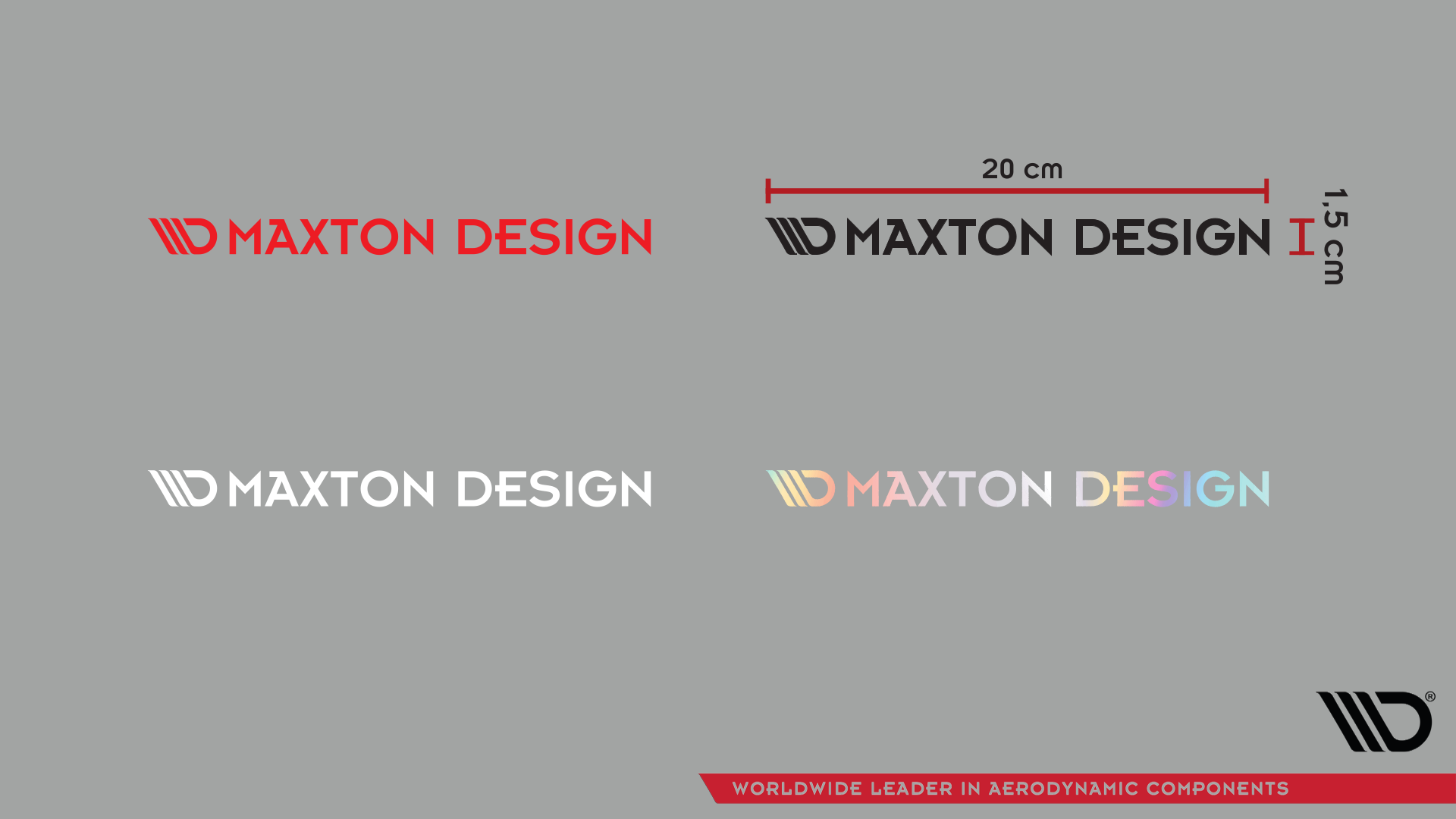 Maxton Dekal Red 04 Dekal Logo in String 20x1,5cm red Maxton Design ...