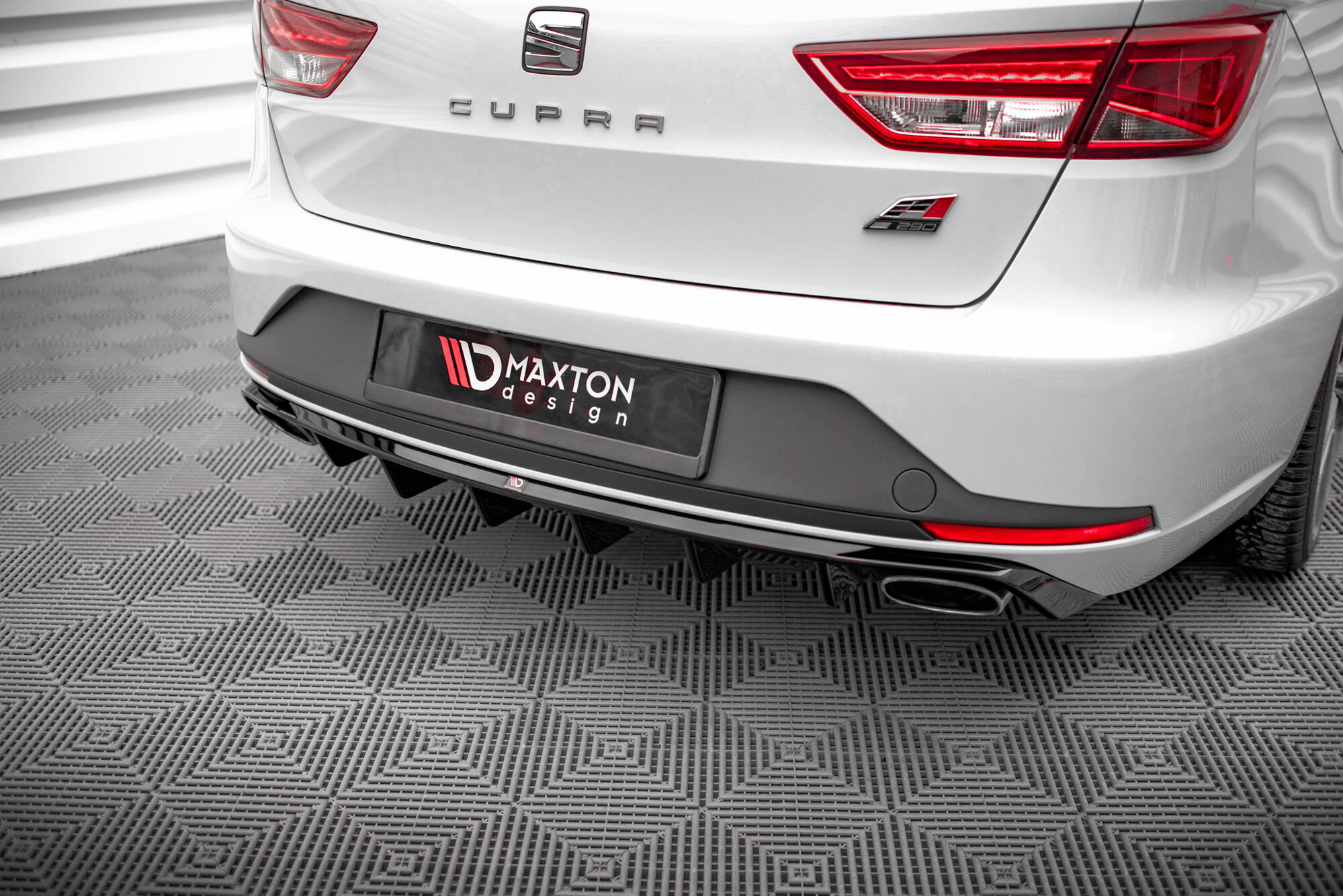 Seat Leon Cupra Sportstourer Mk3 2012-2016 Diffuser V.1 Maxton Design ...