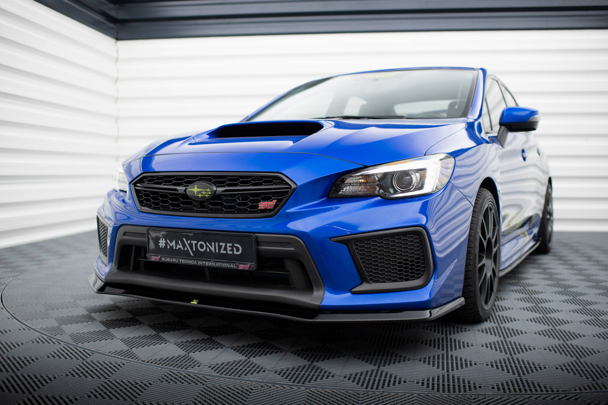 Subaru WRX STI Mk1 Facelift 2017-2021 Frontsplitter V.1 Maxton Design ...