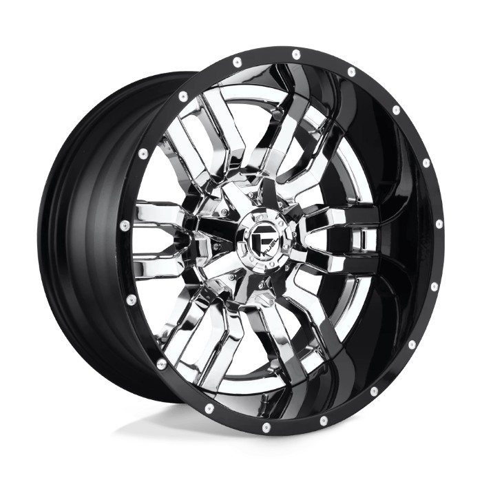 Fuel 2PC Sledge 22X10 ET-13 6X135/139.7 106.10 Chrome Plated Gloss ...