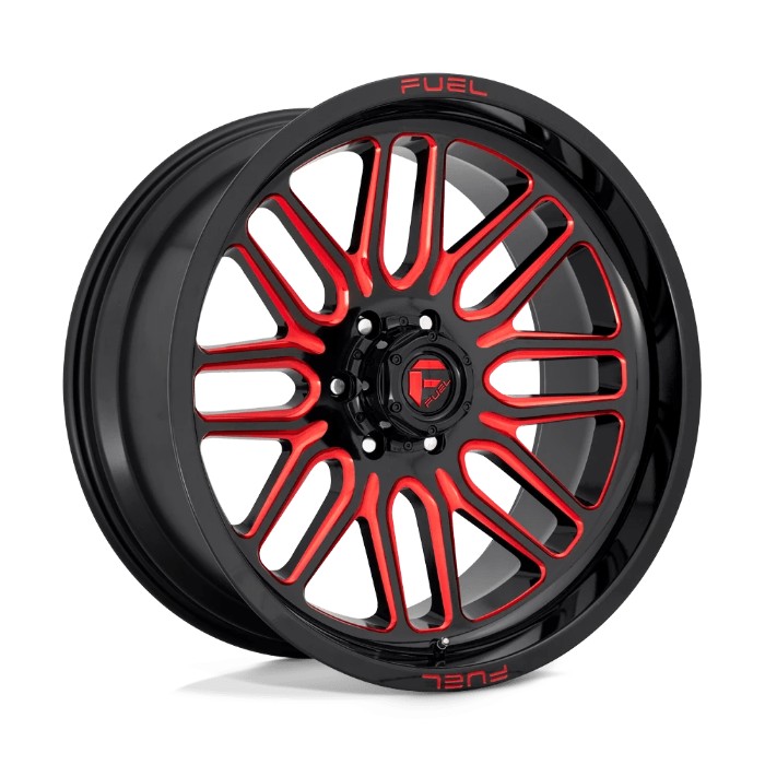 Fuel 1PC Ignite 20X10 ET-18 6X135 87.10 Gloss Black Red Tinted Clear