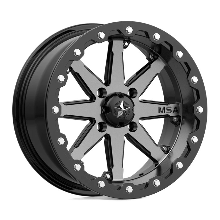 MSA Offroad Wheels Lok 15X7 ET0 4X137 112.00 Charcoal Tint