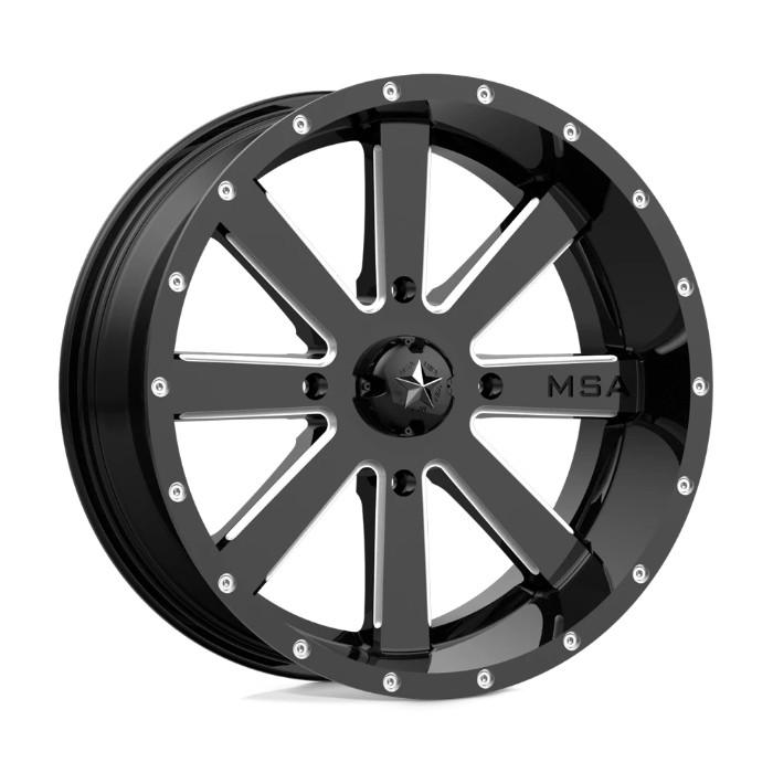 MSA Offroad Wheels Flash 20X7 ET0 4X156 132.00 Gloss Black Milled