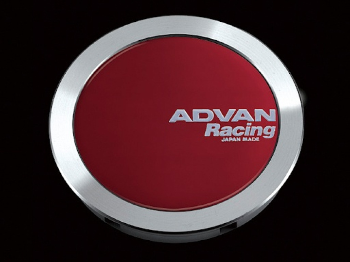 Advan 63mm Fullt Platt Centrumkåpa - Candy Red