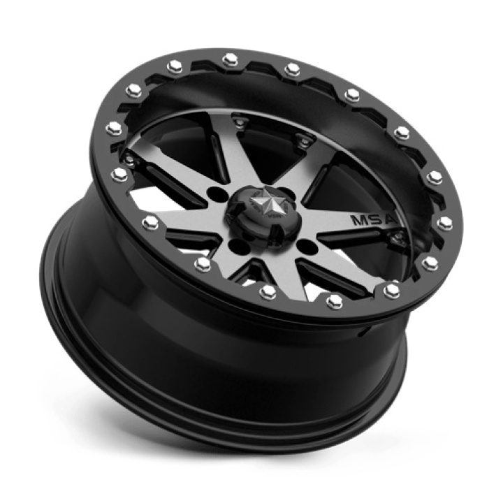 MSA Offroad Wheels Lok 15X7 ET0 4X137 112.00 Charcoal Tint