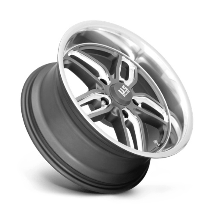 US Mag 1PC Cten 18X9.5 ET1 5x127 72.56 Matte Gun Metal Milled